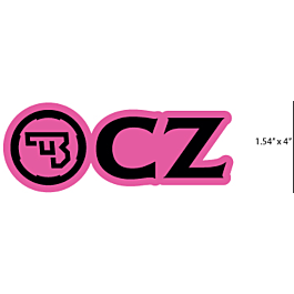 CZ LOGO 4" DIE CUT STICKER PINK | CZ-USA