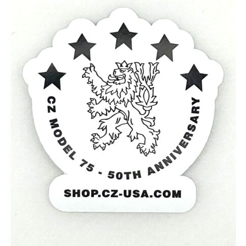 CZ 75 50th Anniversary Sticker 3 inch | CZ-USA